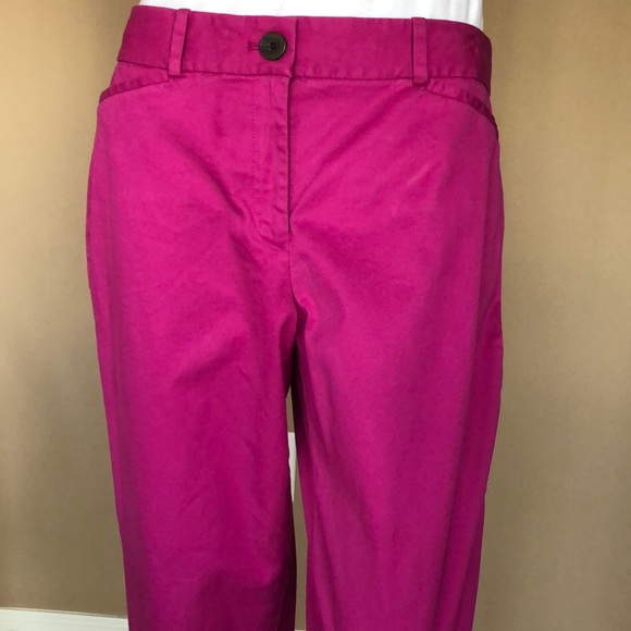 Talbots | Pants & Jumpsuits | Talbots Hot Pink Crop Pants | Poshmark